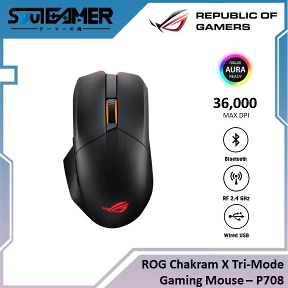 ASUS ROG Chakram X Wireless Gaming Mouse P708 - (90MP02N0-BMUA00 ...