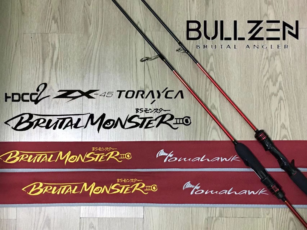 BULLZEN BRUTAL MONSTER TOMAHAWK BAITCASTIBG(BC)/ SPINNING JIGGING ROD ...