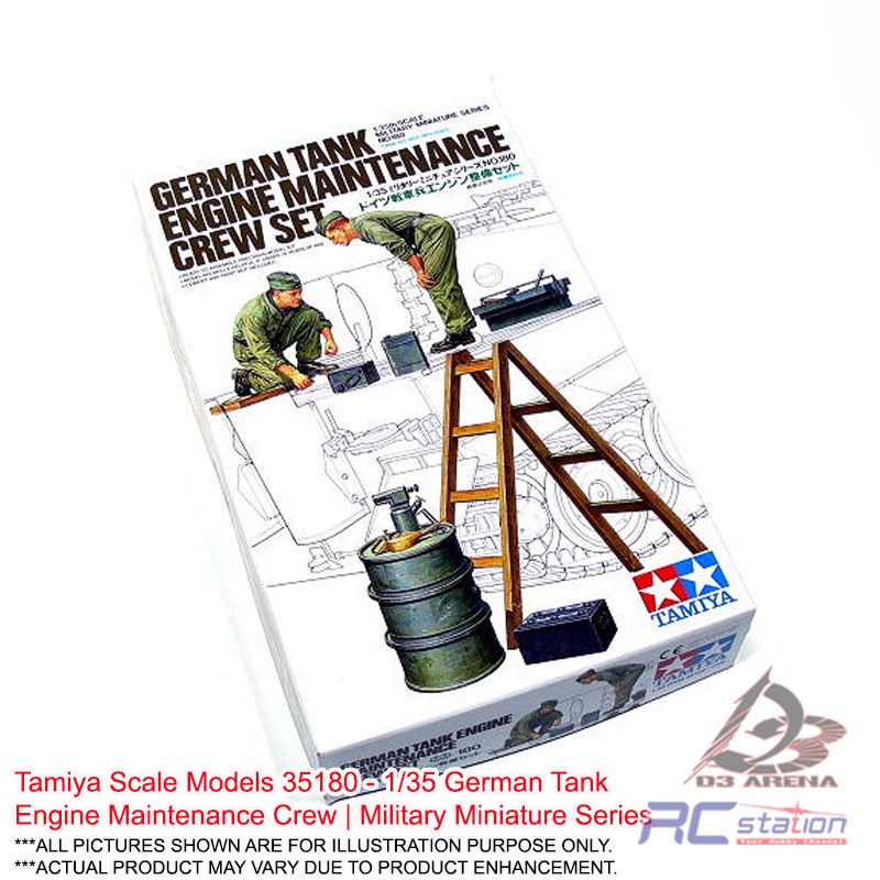 Tamiya Scale Models #35180 - 1/35 German Tank Engine Maintenance Crew ...