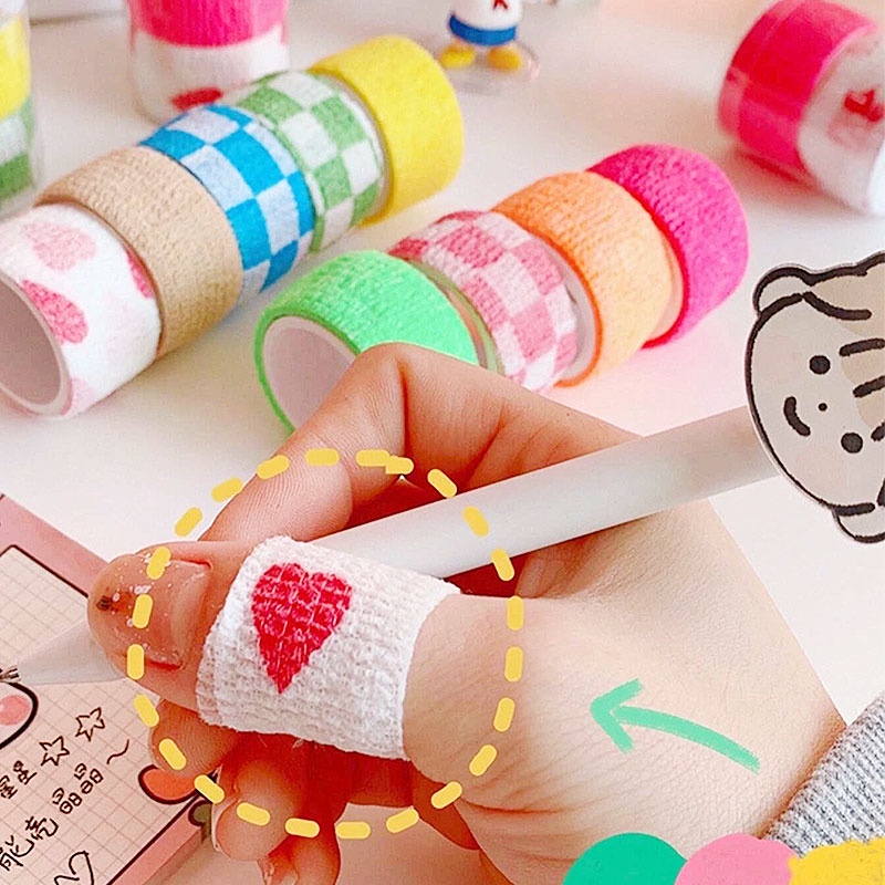 Antibacterial Self Adhesive Finger Bandage Elastic Sport Protection ...