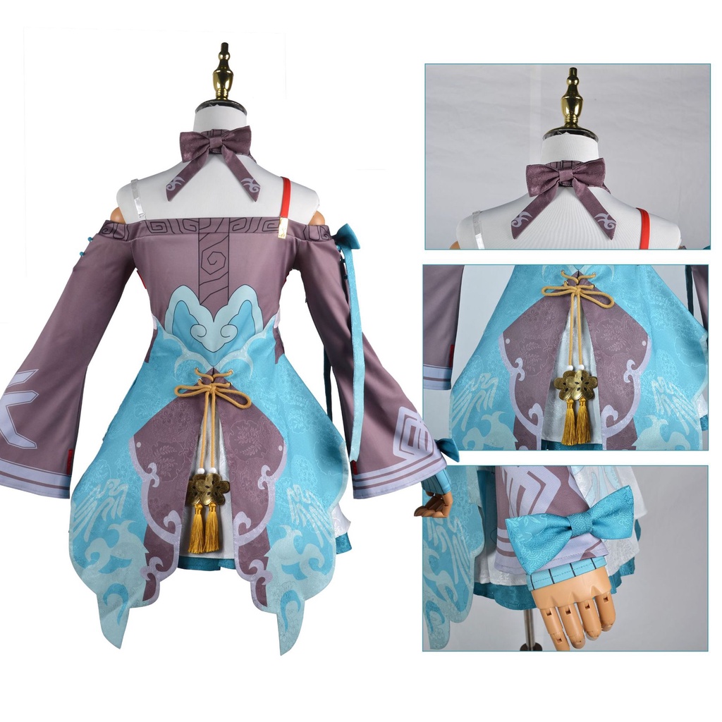 Game Honkai Star Rail Qingque Cosplay Costume Sexy Women Dress Uniform ...