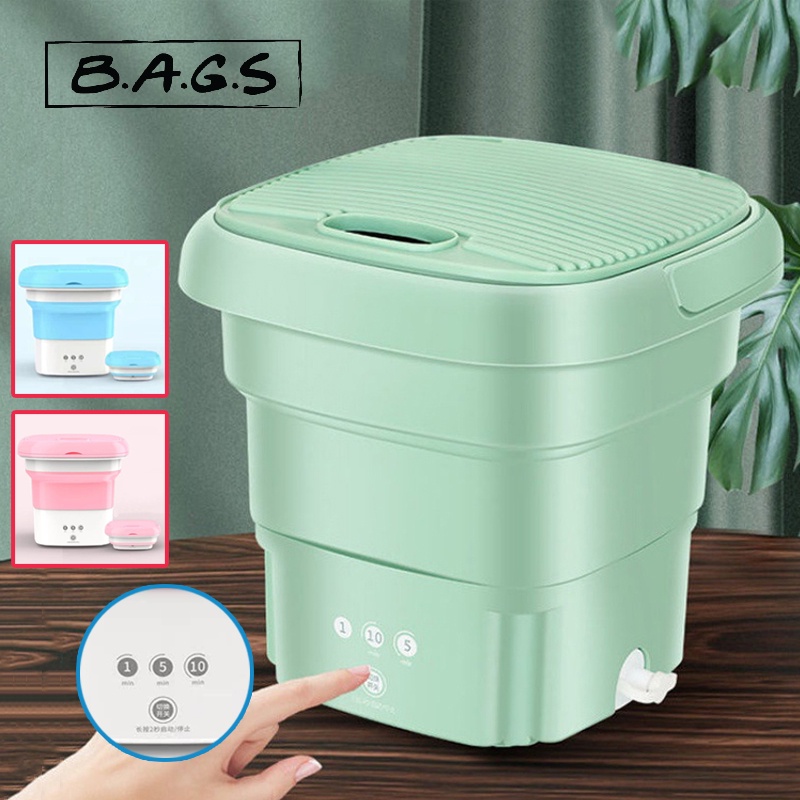 THEBAGS 4.5 Liter Mini Folding Washing Machine Smart Touch Button ...