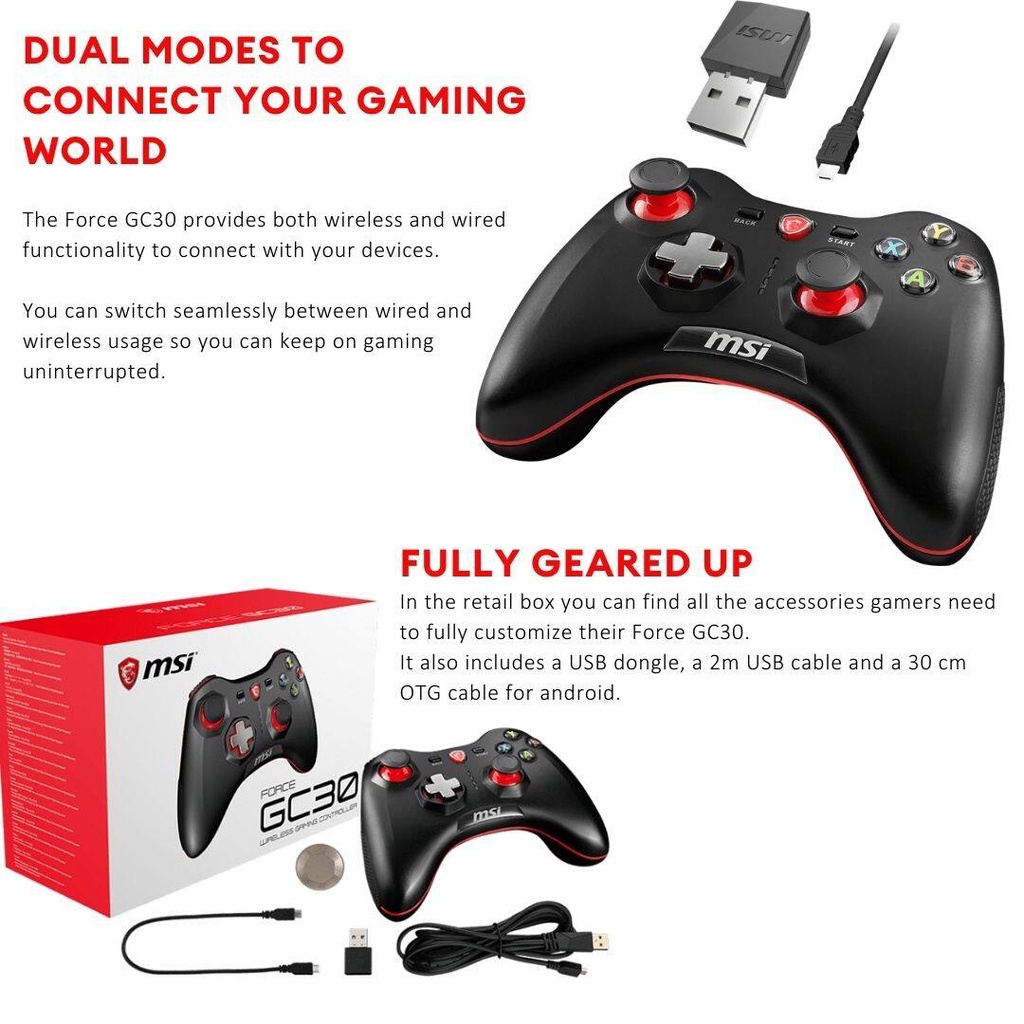 MSI FORCE GC30 Gaming Controller | Shopee Malaysia