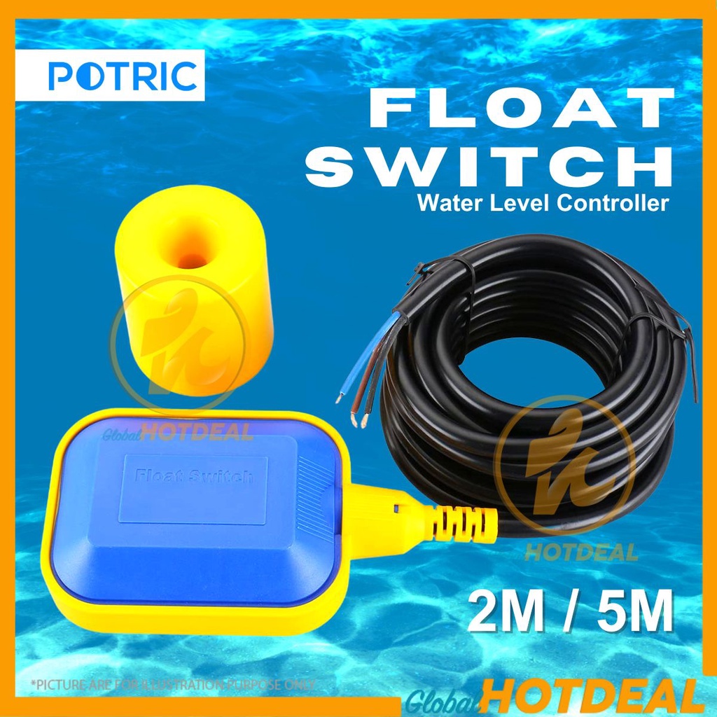 2M / 5M Float Switch Water Tank Level Controller Limit Float Switch Water Level Sensor With Wire ...