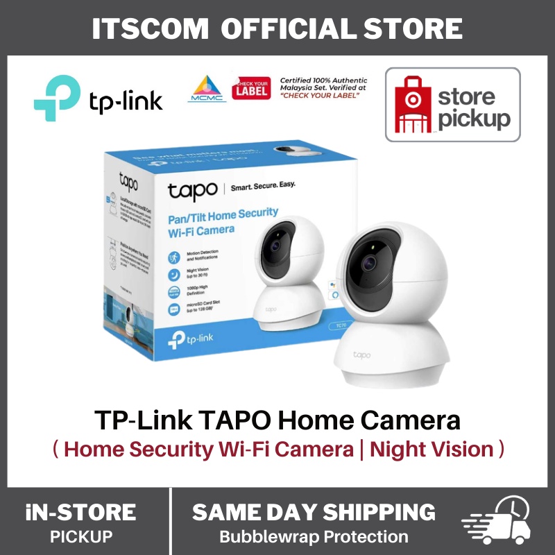 TP-Link Tapo C100/C200/C210 1080P Full HD 2K Pan/Tilt Wireless Wifi ...
