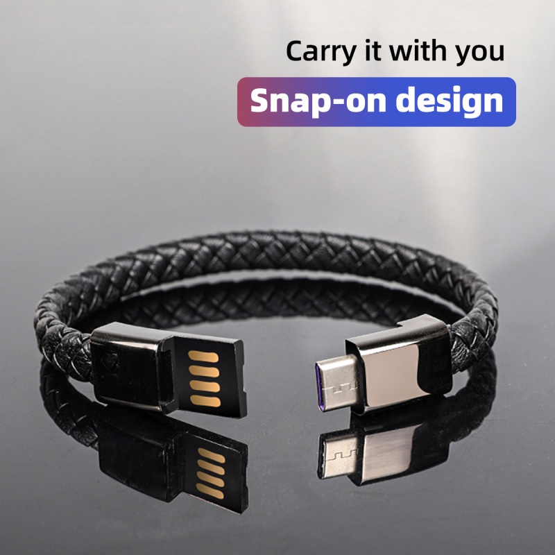 HdoorLink Bracelet USB Fast Charging Cable 5V 2.4A Type C Quick Charge ...