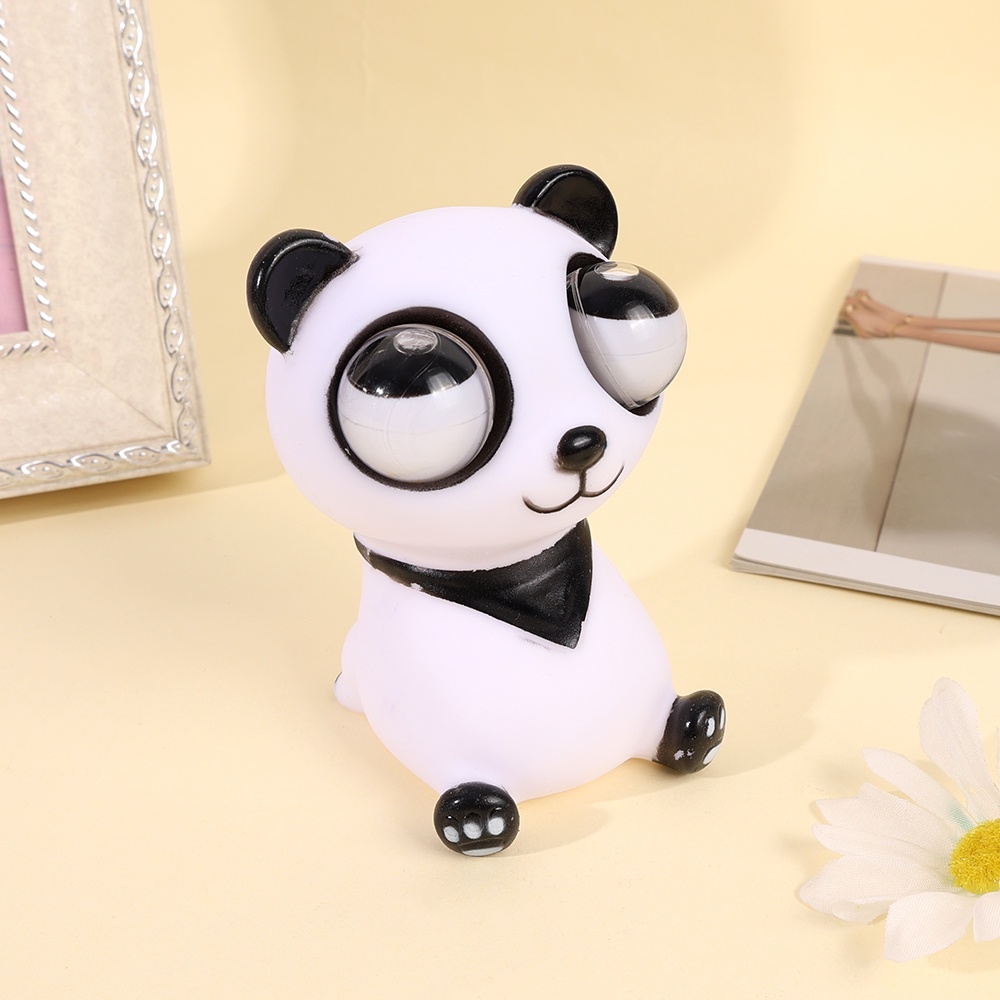 Cartoon Funny Panda Popping Out Eyes Decompression Toy / Cute Little ...