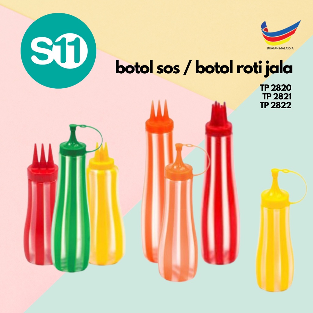 S11 x TP Botol Kuih Jala 5 Lubang/Botol Roti Jala 5 Lubang/Botol Roti ...