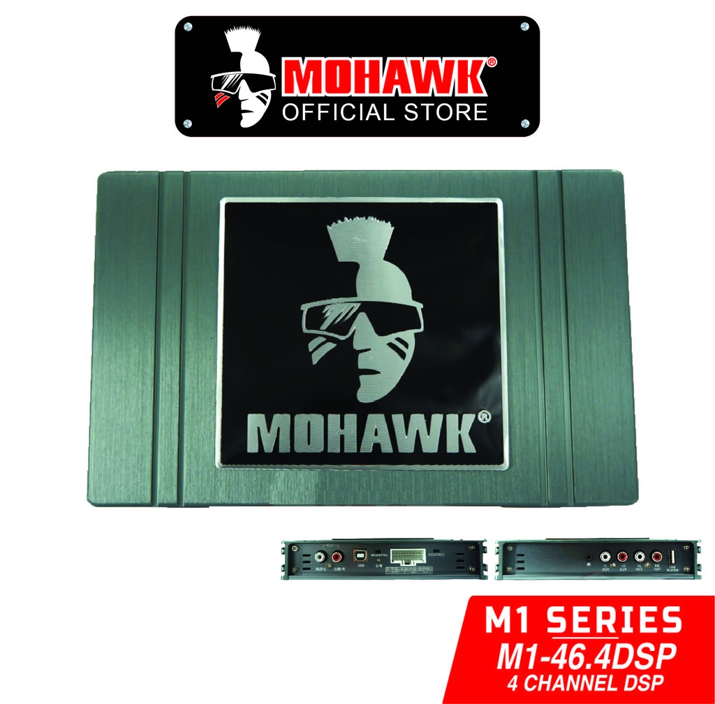 MOHAWK M1 Series Car Audio 4 Channel Plug * Play DSP Amplifier - M1-46 ...