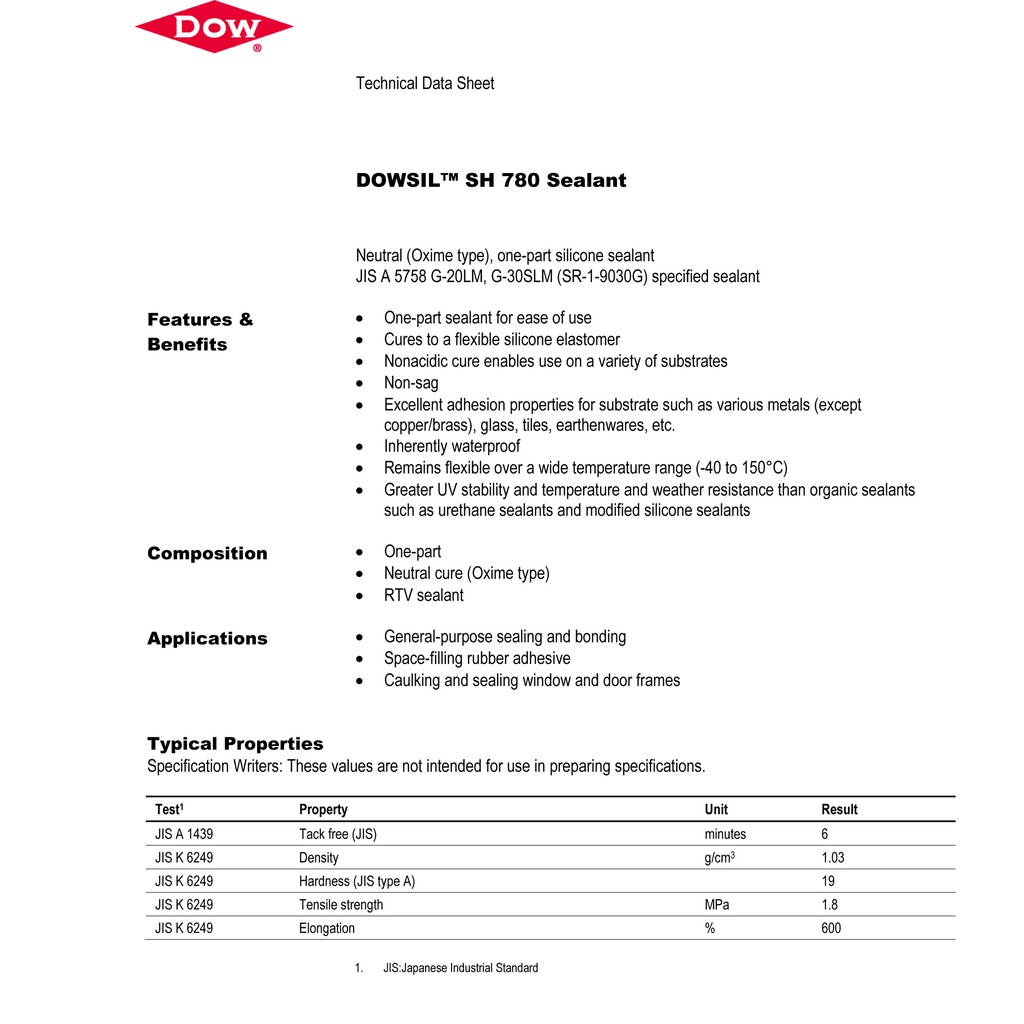 Toray SH 780 Silicone Sealant Clear Black White Grey Aluminum 330ml By ...