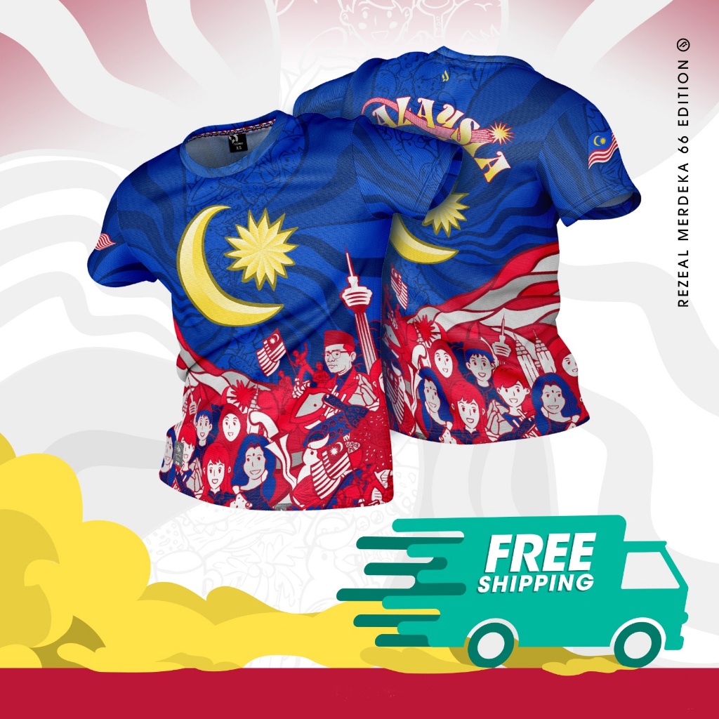 [READY STOCK] Baju T-Shirt Merdeka 2024 Edition | Shopee Malaysia