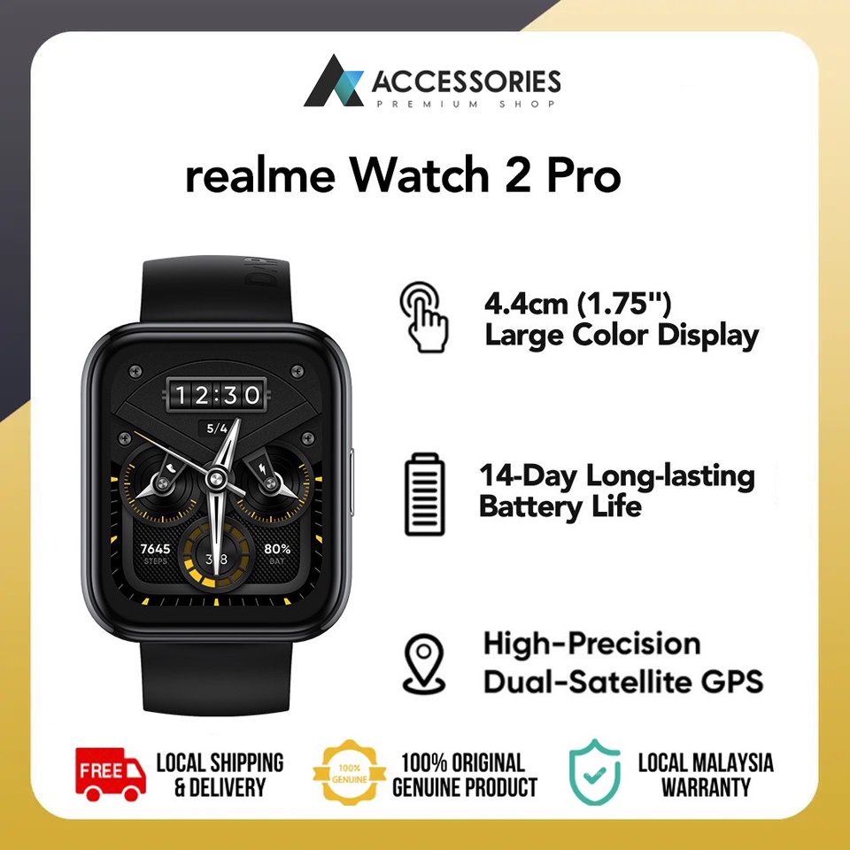 MY Stock - Realme Watch 2 Pro 1.75" / Realme Watch 3 Pro 1.78' Large ...