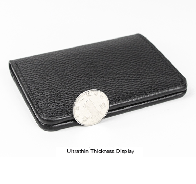 Simple Ultra Thin Multi-function Small Wallet Soft PU Leather Mini Coin ...