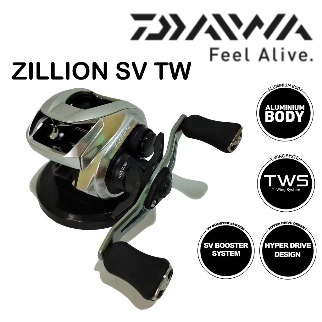 DAIWA 2021 ZILLION SV TW BAITCASTING ( BC ) FISHING REEL | Shopee Malaysia