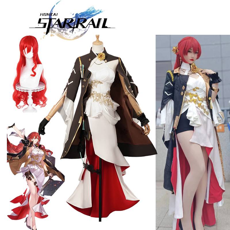 Anime Himeko Cosplay Honkai:Star Rail Costume Honkai Red Buckle Cospaly ...