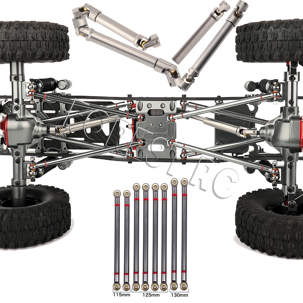 DIY 1/10 RC Toys Car Crawler DIY Refit Metal Chassis Kit 313mm 12.3 ...