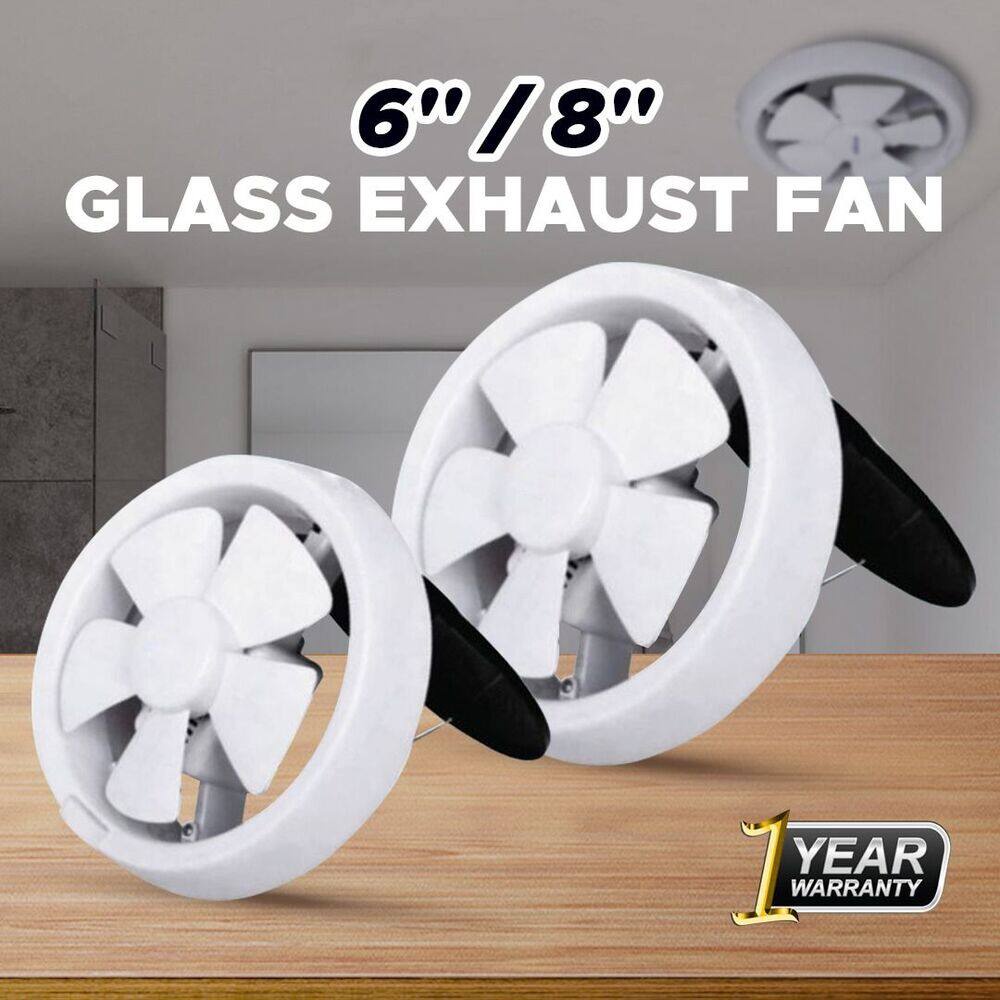 6"/8" GLASS TYPE VENTILATION EXHAUST FAN FOR GLASS/WINDOW | Shopee Malaysia