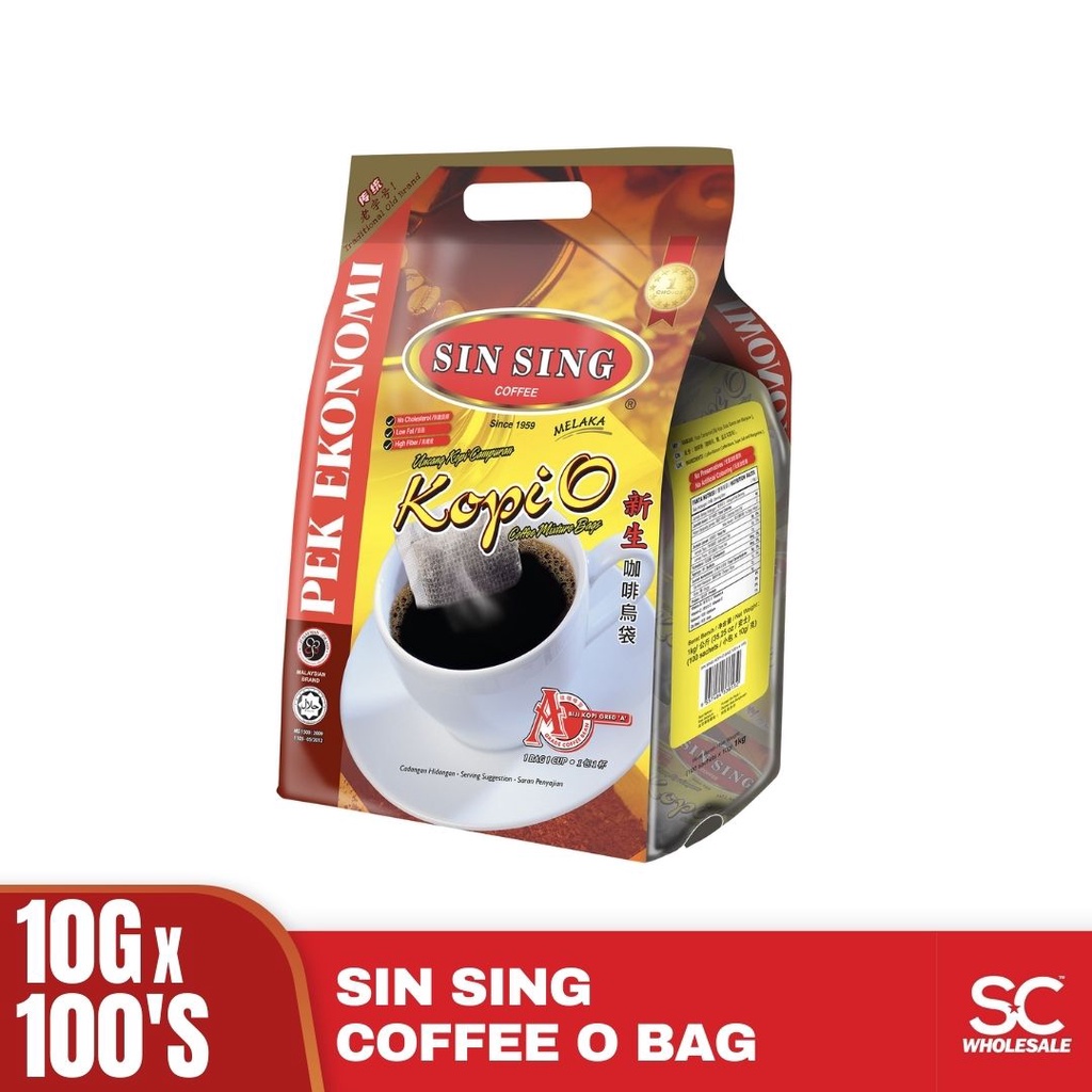 Sin Sing Kopi O Bag 100's x 10g | Shopee Malaysia