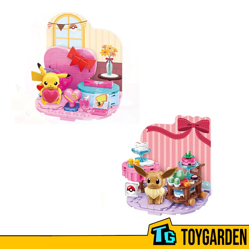 Keeppley Pokemon Holiday Party Pikachu /Eevee | Shopee Malaysia