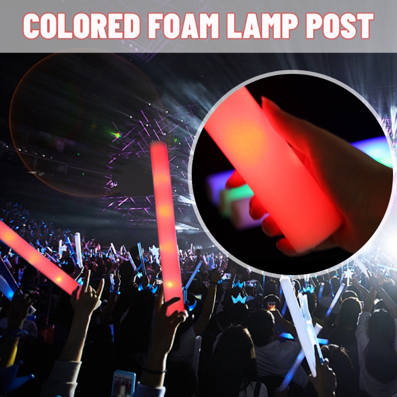 [ Featured ] Colorful Glow Sponge Stick / LED Foam Lamp Tube / Concert ...