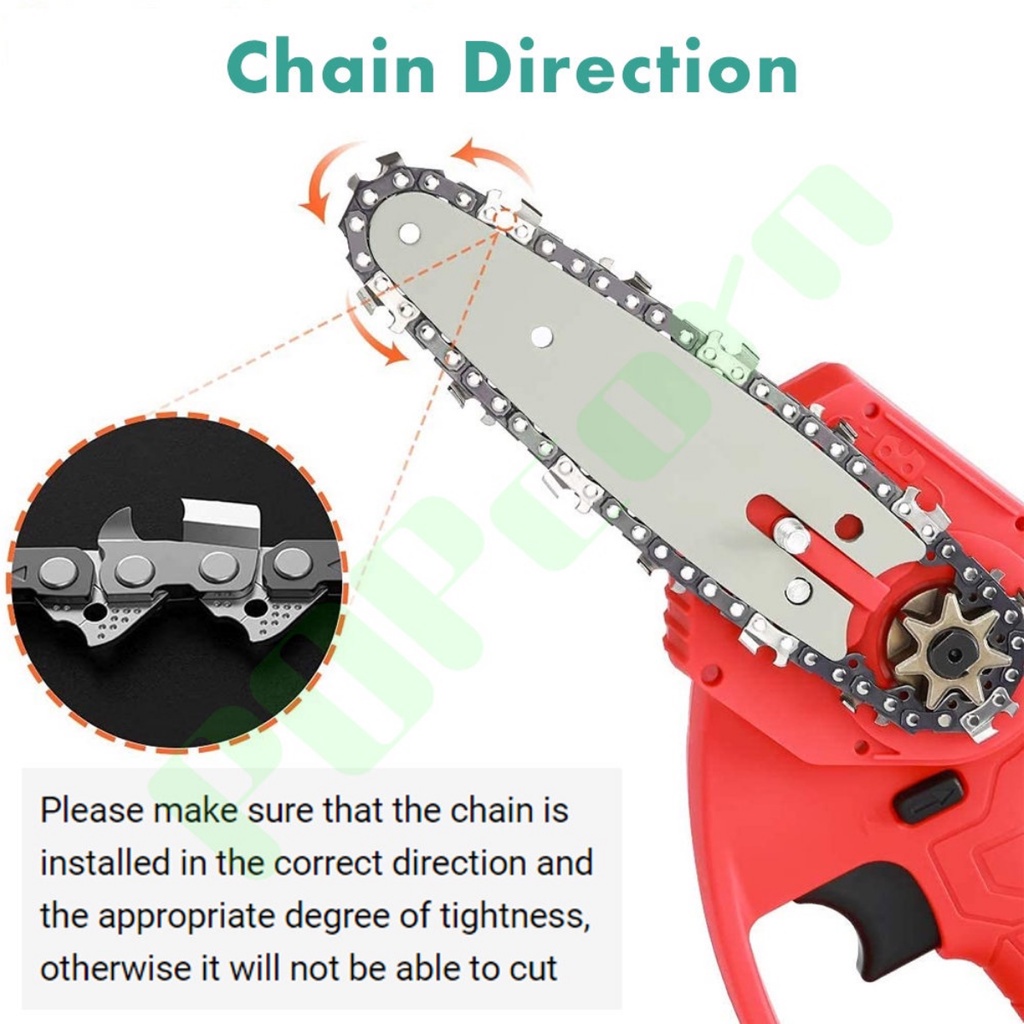 【24H Shipping】4"/6"/8"/12" Chain Only For Mini Cordless Chainsaw ...