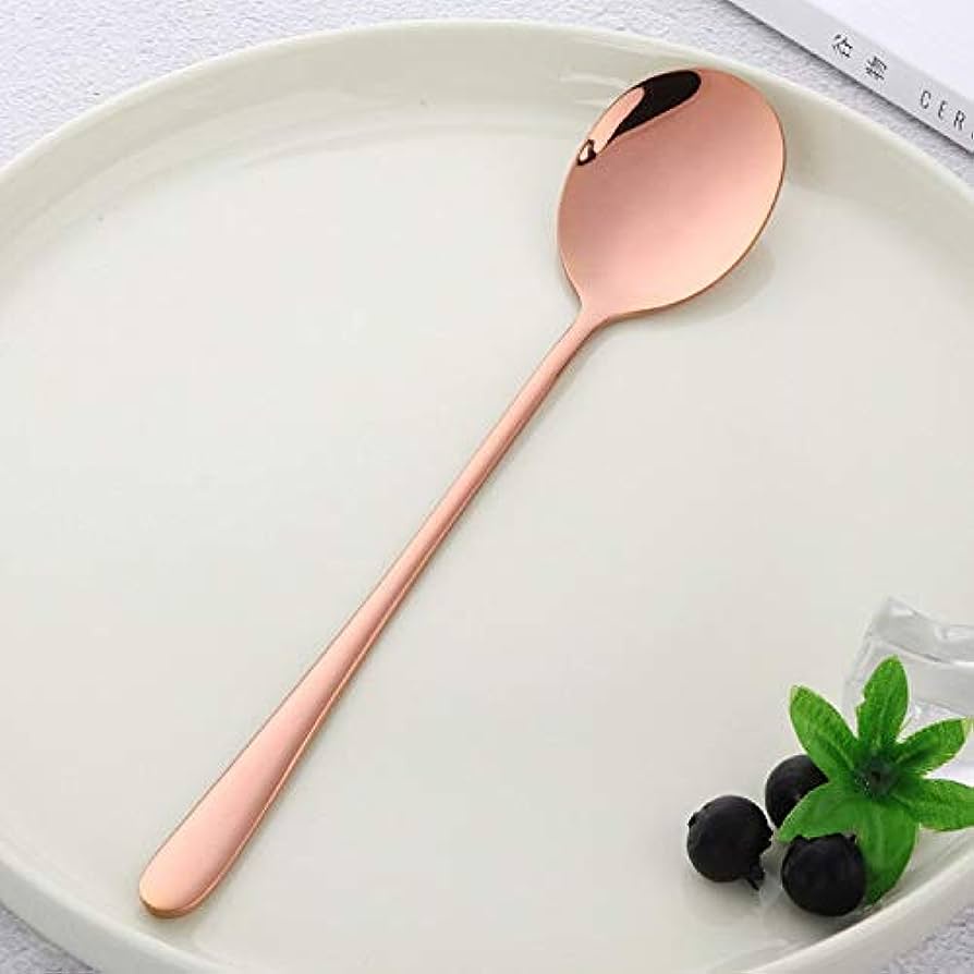 BC 304 Stainless Steel Spoon Fork Home Eating Korean Spoon Soup Spoon ...