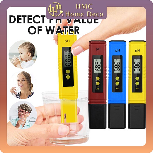 HMC Water pH Meter Tester Pen Digital LCD Water Purity Aquarium Water ...