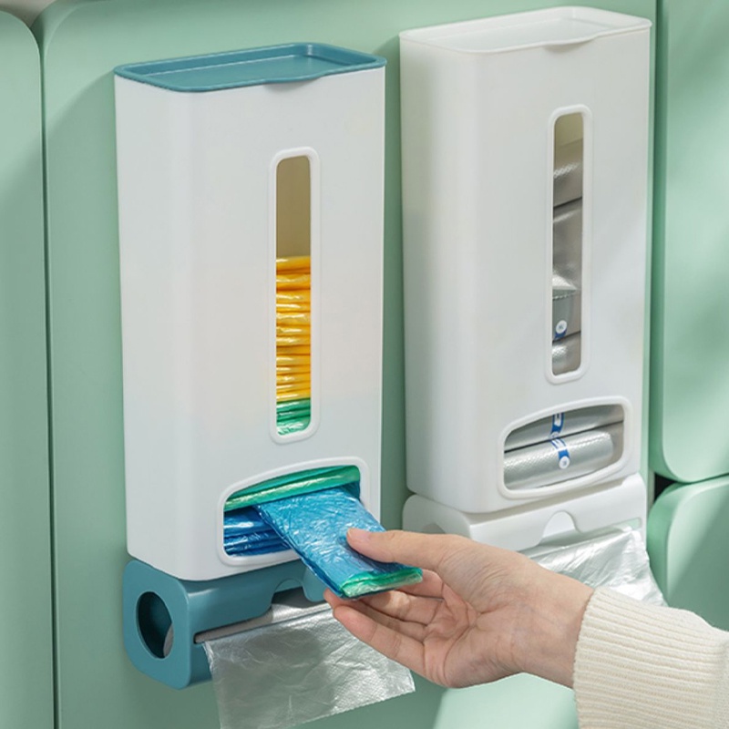 WHOLESALE | Wall Mount Hanging Plastic Bag Holder Storage Box Trash ...