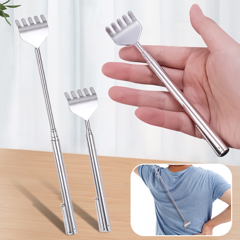 Stainless Steel Bear Claw Retractable Tickling Rake Scraper Massage ...