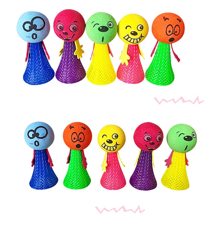 9CM Kids Luminous Elf Doll Jumping Bouncing Toy Lighting Jump A Jump ...
