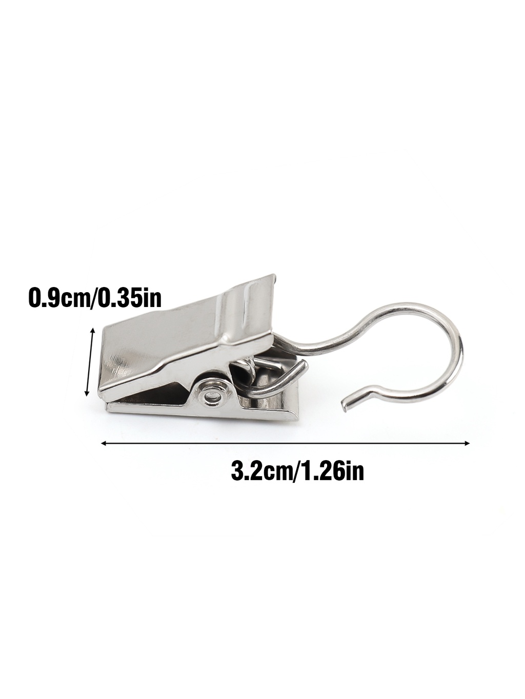 10Pcs Iron Curtain Clips with Hook / Curtain Rods Metal Hanging Clip ...