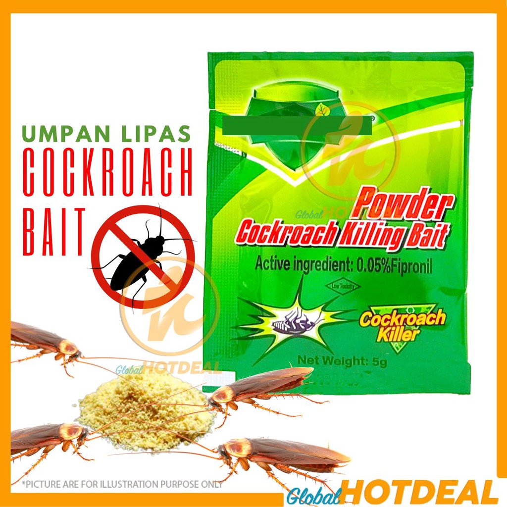 [1PC] Cockroach Powder Bait Insect Bait Ubat Lipas Bait Attract 蟑螂屋 ...