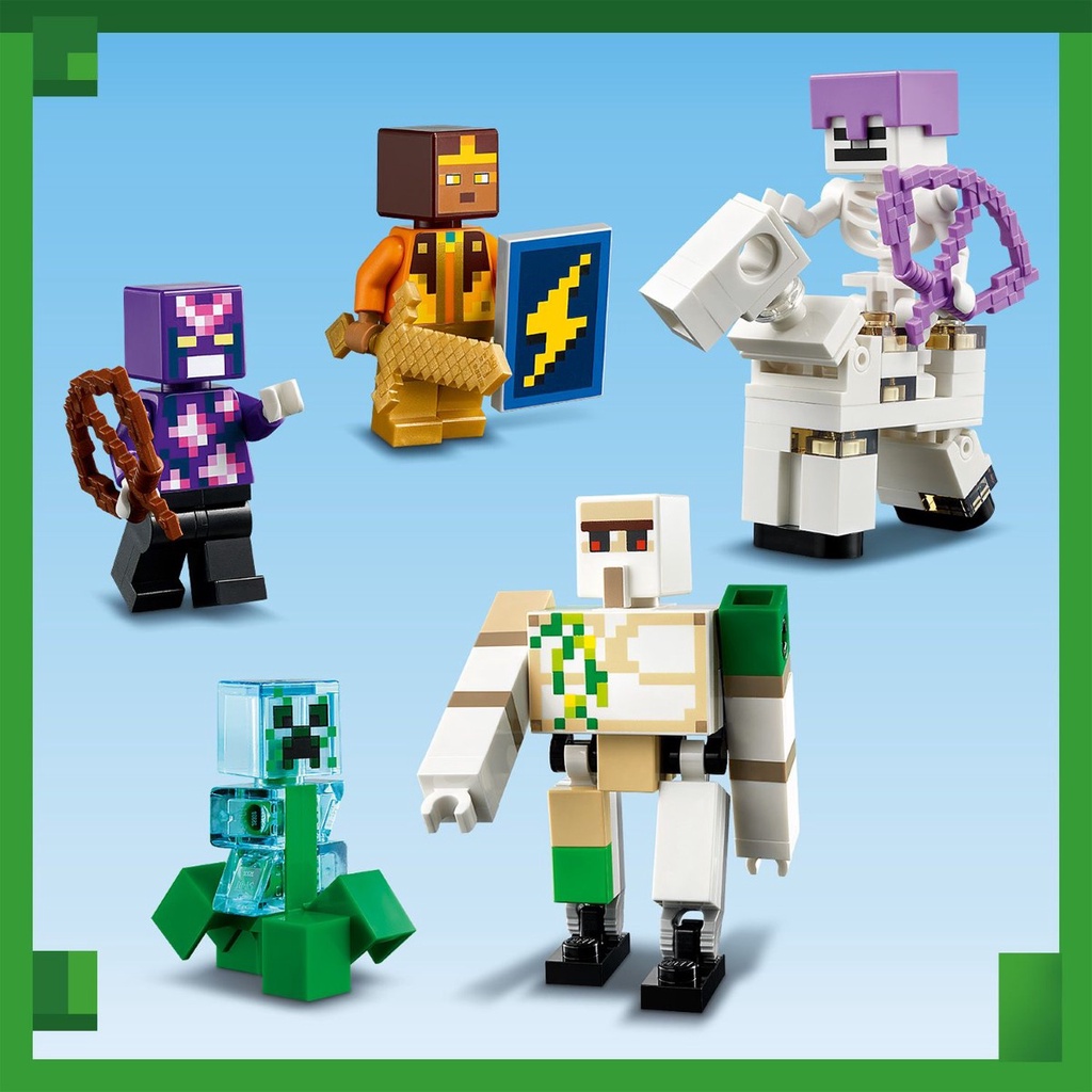 LEGO 21250 Minecraft The Iron Golem Fortress Building Toy Set (868 ...