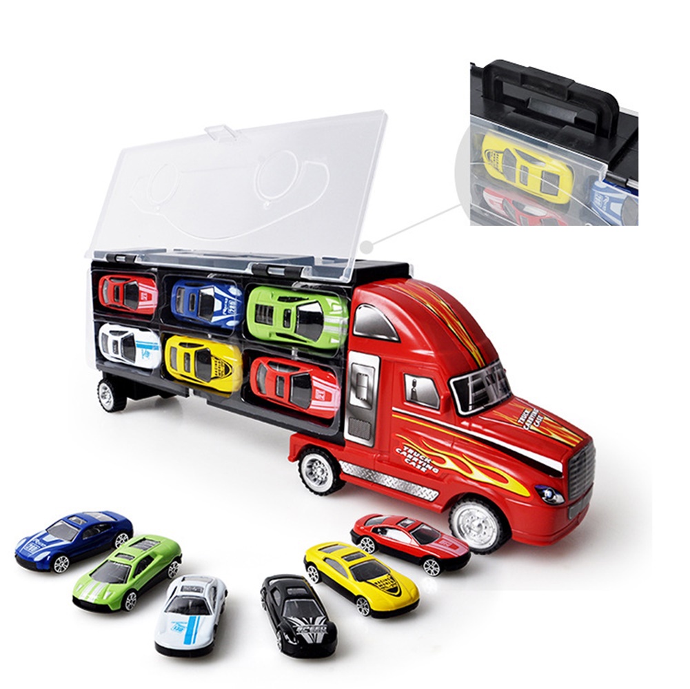 iDECO™ Container Truck Toy Lorry Cars 12 Alloy Car Model For Kids Baby ...