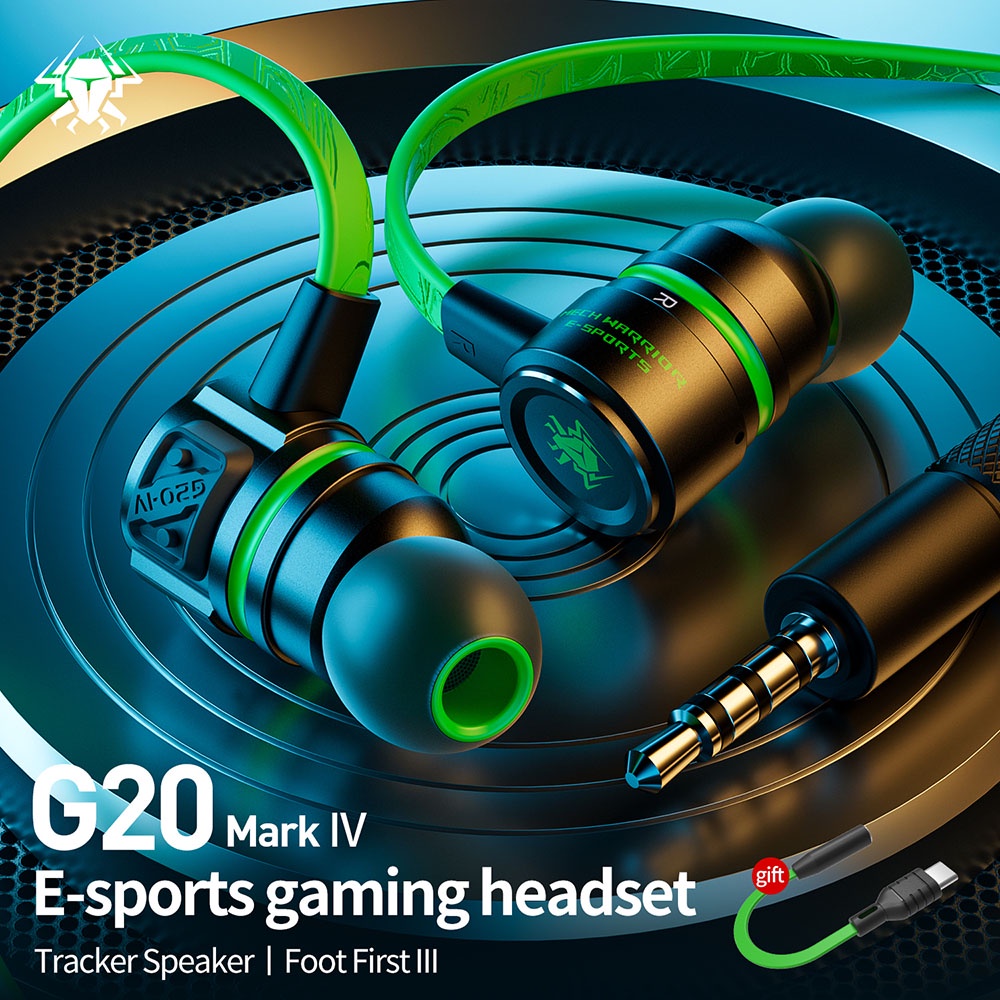 Plextone G20 Mark IV G21 Gaming Earphone Headset In-ear Earbud Magnetic ...