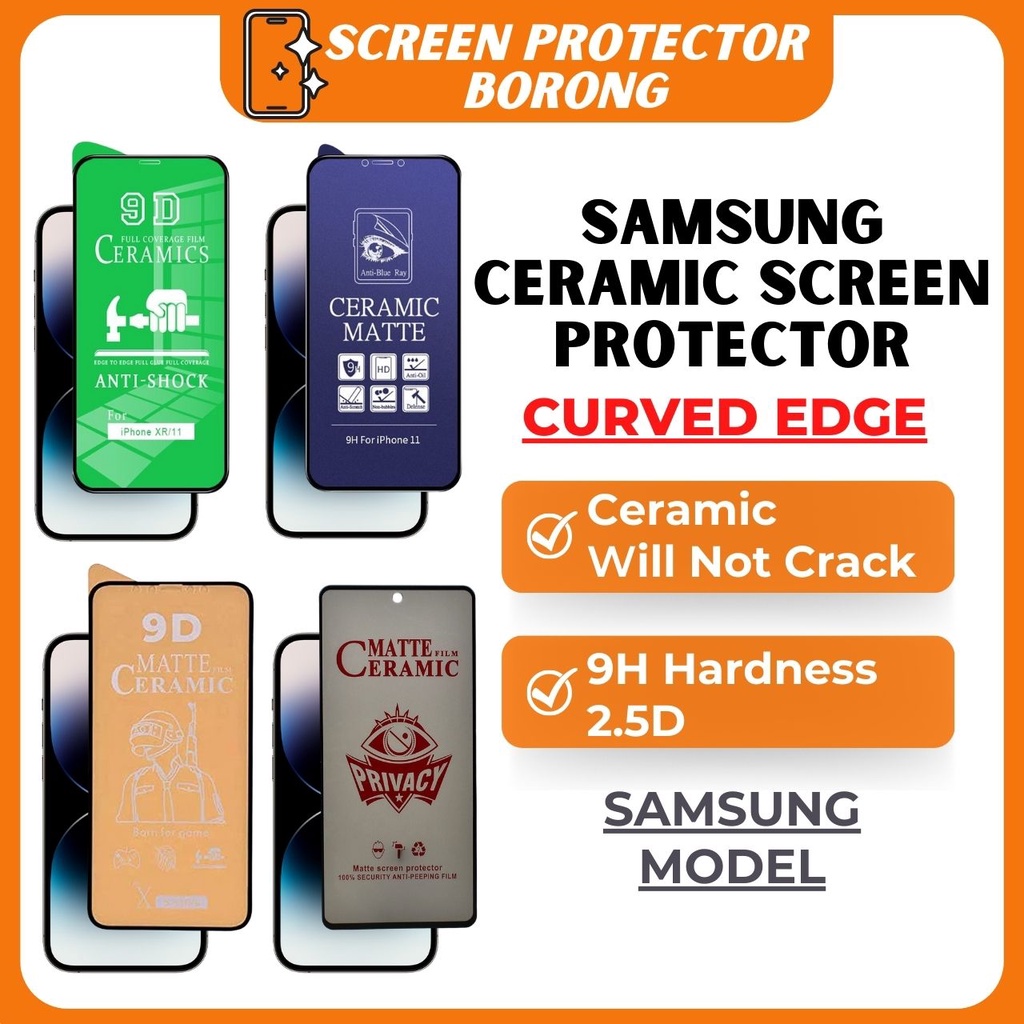 Samsung screen protector matte ceramic clear film screen protectors J6 ...