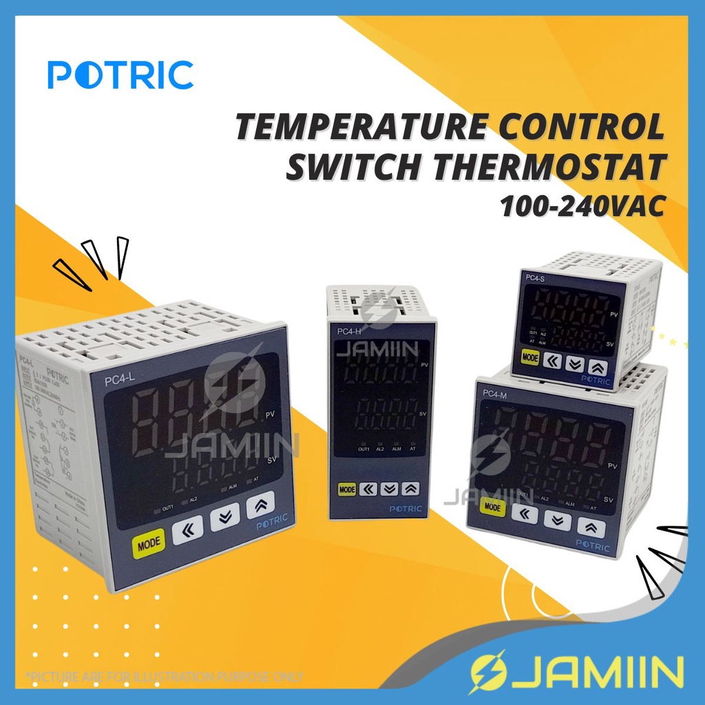 POTRIC Multi Range Digital Temperature Controller Switch Thermostat 100 ...