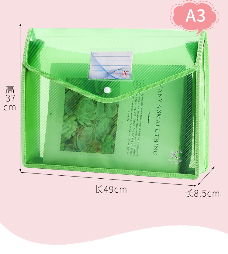 A3 / A4 / A5 / FC Color Organ Bag Office Test Paper Storage Briefcase ...