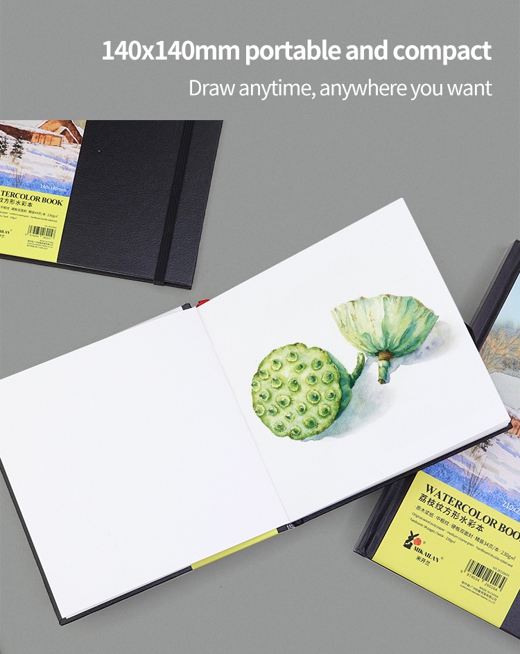 230g Watercolor Book Medium Coarse Grain Water Color Paper 34/44Sheets ...