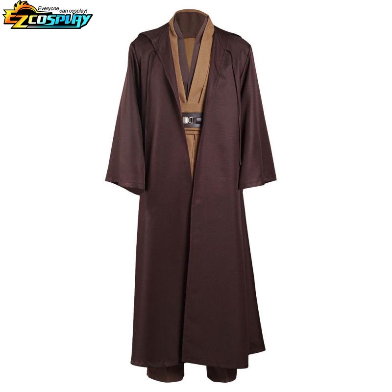 Star and War Obi Wan Kenobi Cosplay Costume Jedi Knight Robe Suit ...