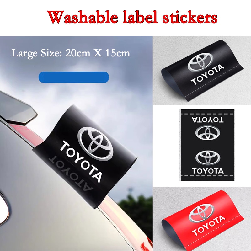 NEW Car Sticker Wash Label Style Trunk Door Decals PVC Auto Decoration ...