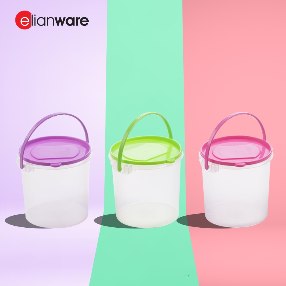 Elianware Big Capacity Round Food Container Pets Food Storage Box with ...