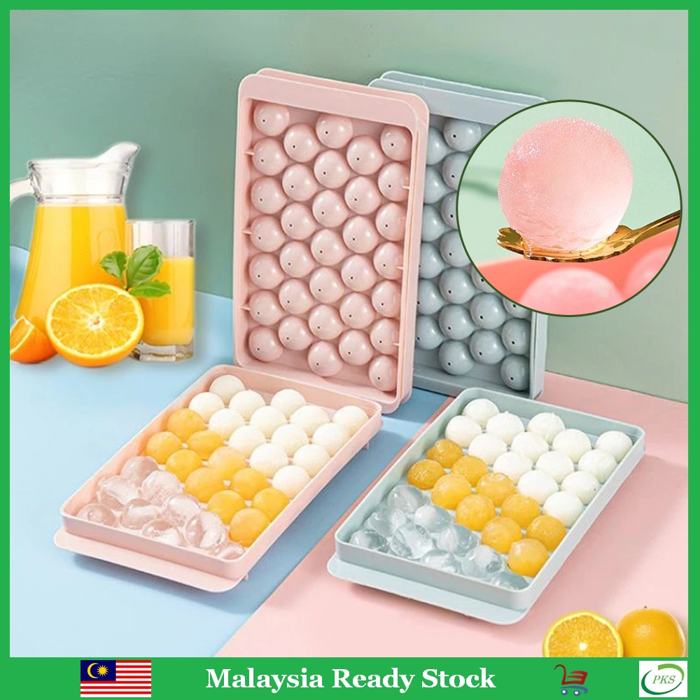 Round Ice Ball Ice Cube Maker Mold Sphere Ice Cube Freezer Ice Mold ...