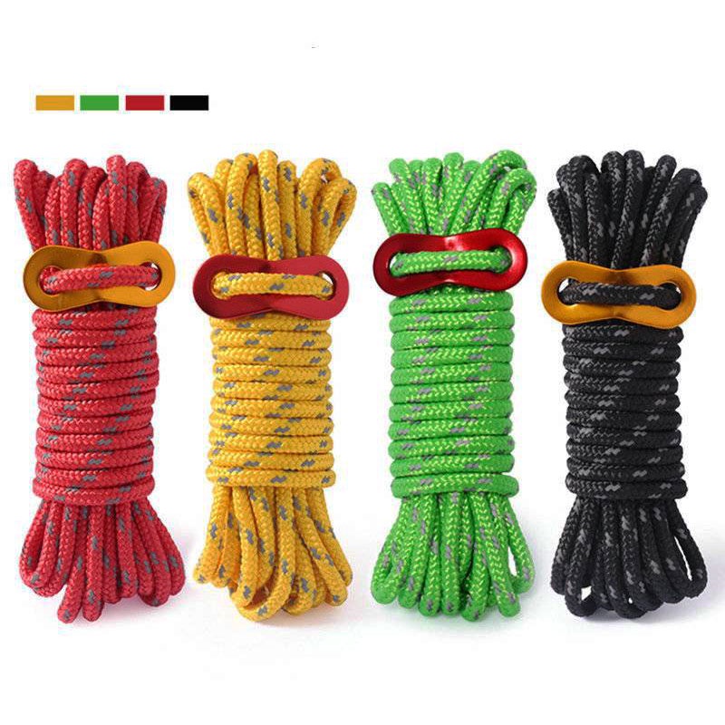 4 Meter Nylon Reflective Paracord Wind Rope Flysheet Anti Slip Tarp ...