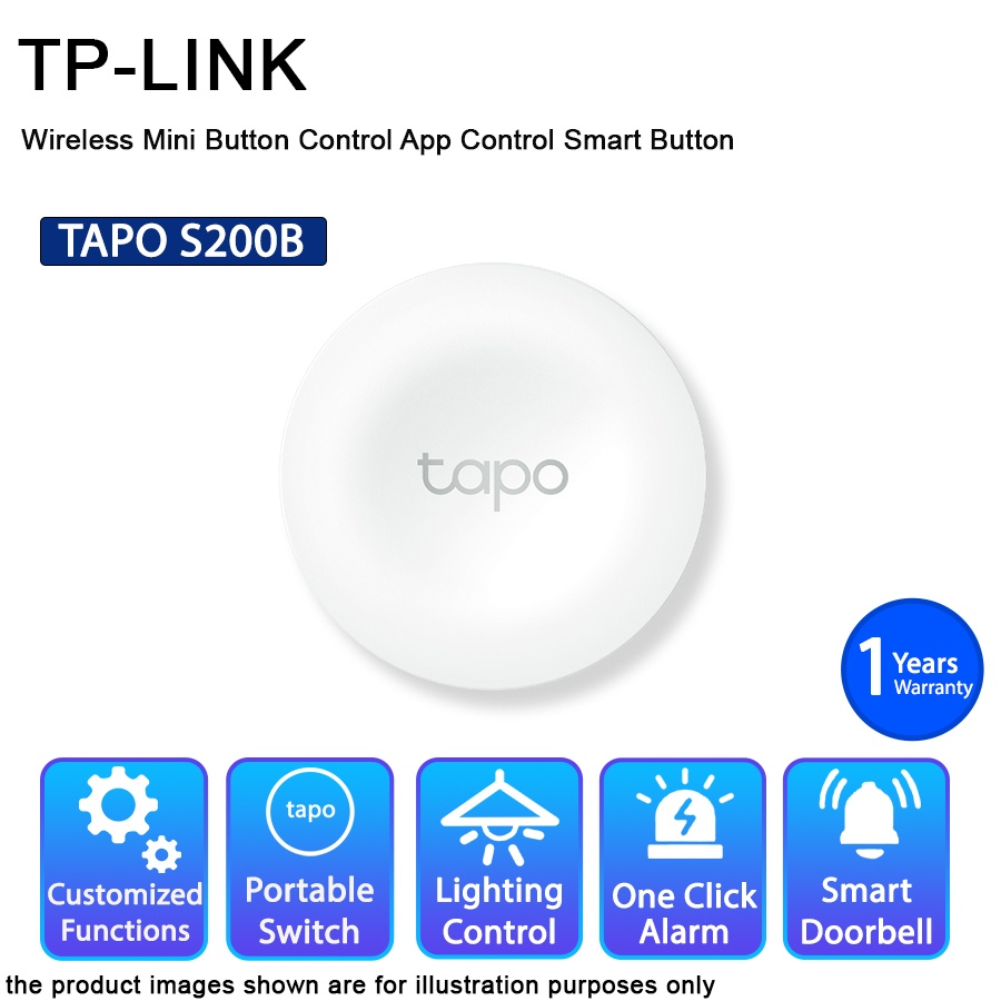 TP-LINK TAPO S200B Wireless Mini Button Control App Control Smart ...