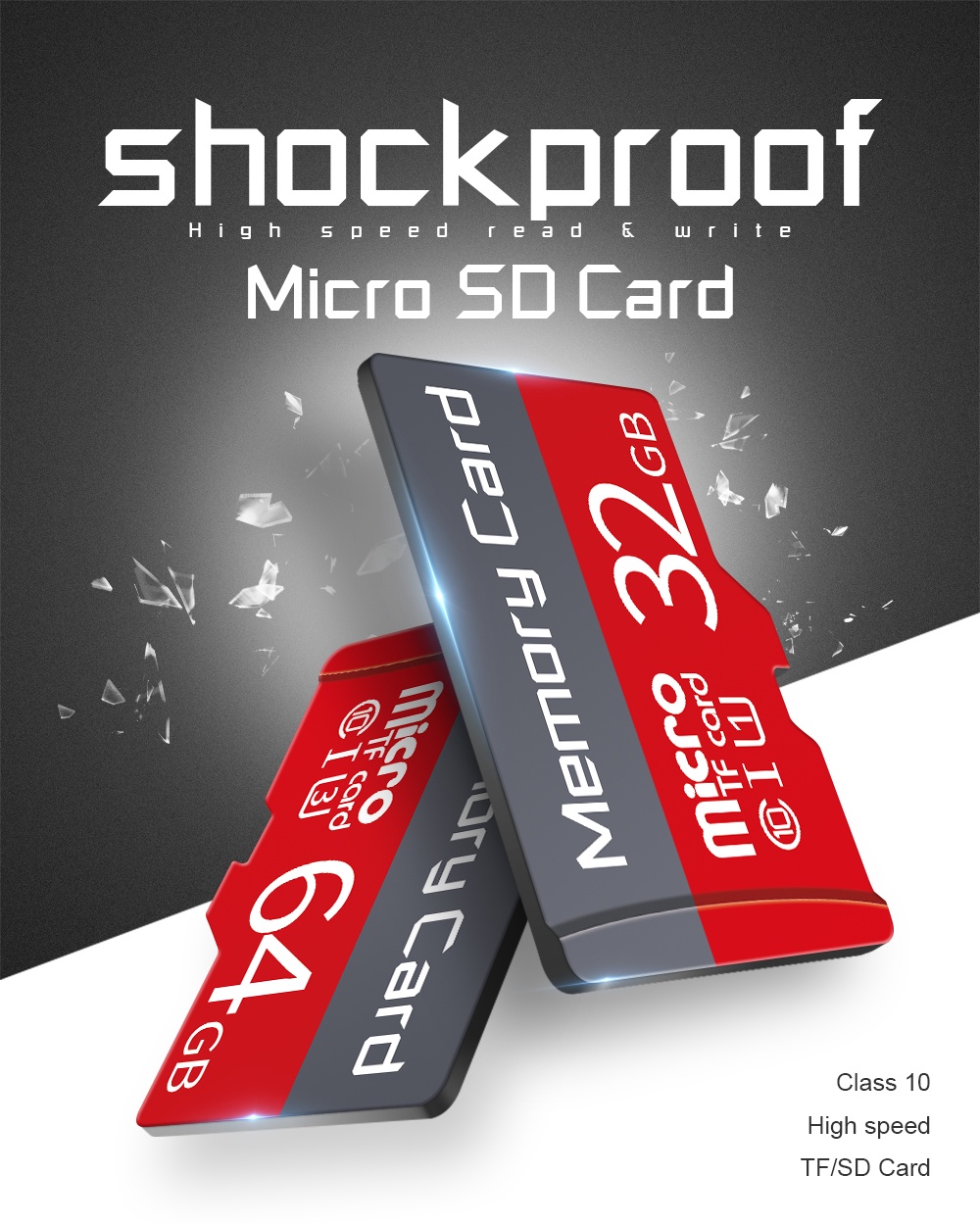 TF Card 8GB 16GB 64GB Class 10 Micro Flash Memory Card 32GB 128GB 256GB ...