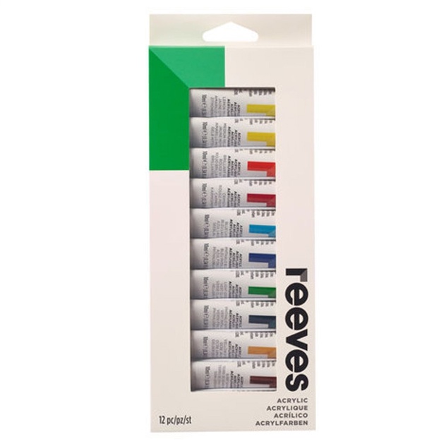 Acrylic- Reeves Acrylic Paint Set/12PCS/18PCSx12ML | Shopee Malaysia