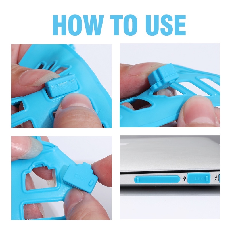 [Surprise] Universal Laptop Silicone Colorful Dust Plugs Cover / USB ...