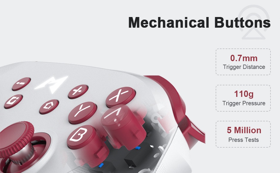 MOBAPAD Bluetooth Controller Hall Sensor Joystick&Mechanical Keys With ...