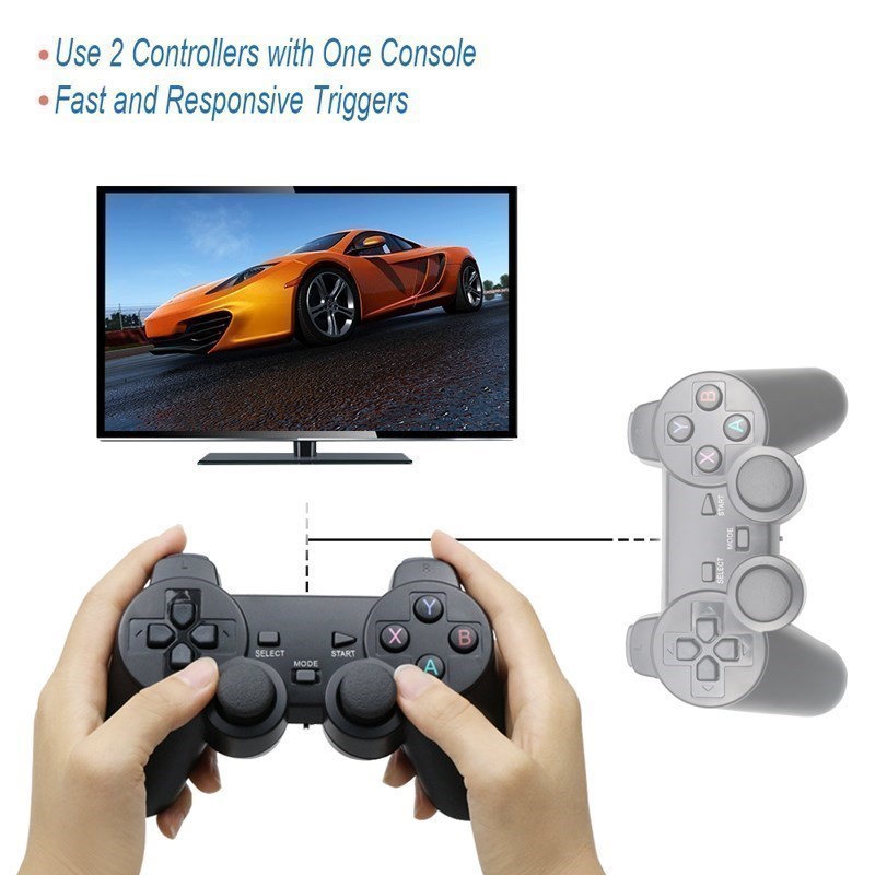 2 PCS 2.4Ghz Wireless Gamepad for PS3 Dual Game Controller USB Joystick ...